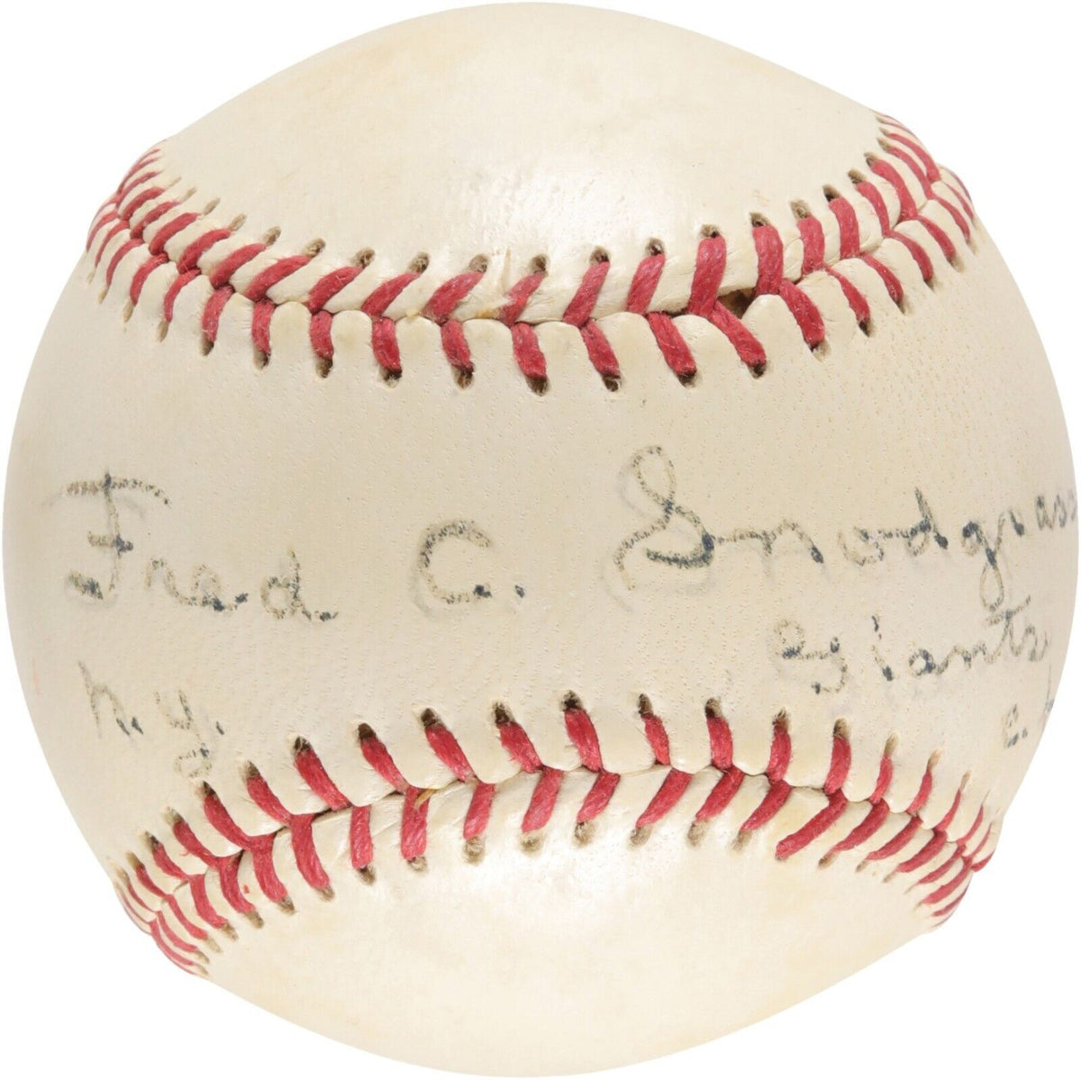 Fred Snodgrass Single Signed Official National League Baseball JSA COA ...
