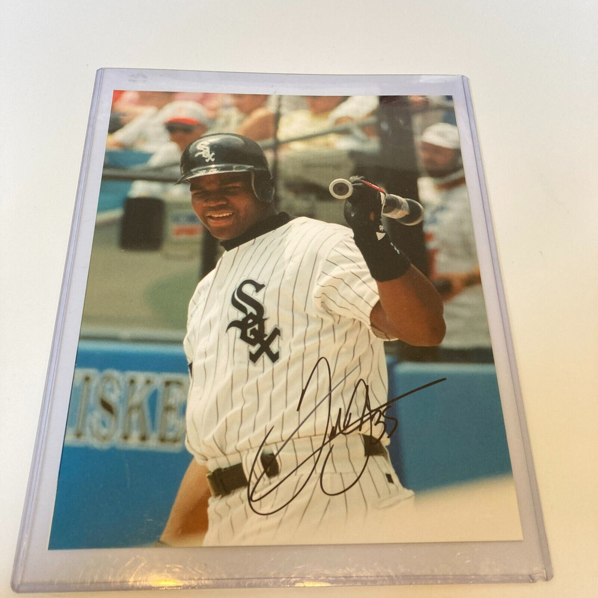 Frank Thomas Signed Autographed 8x10 Photo — Showpieces Sports