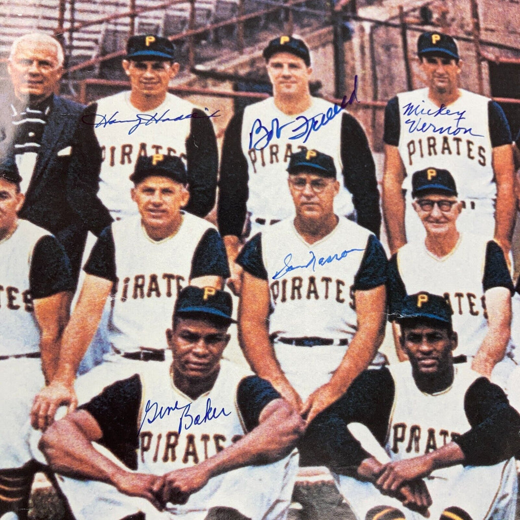 1960 Pittsburgh Pirates World Series Champs Team Signed Large Poster P ...