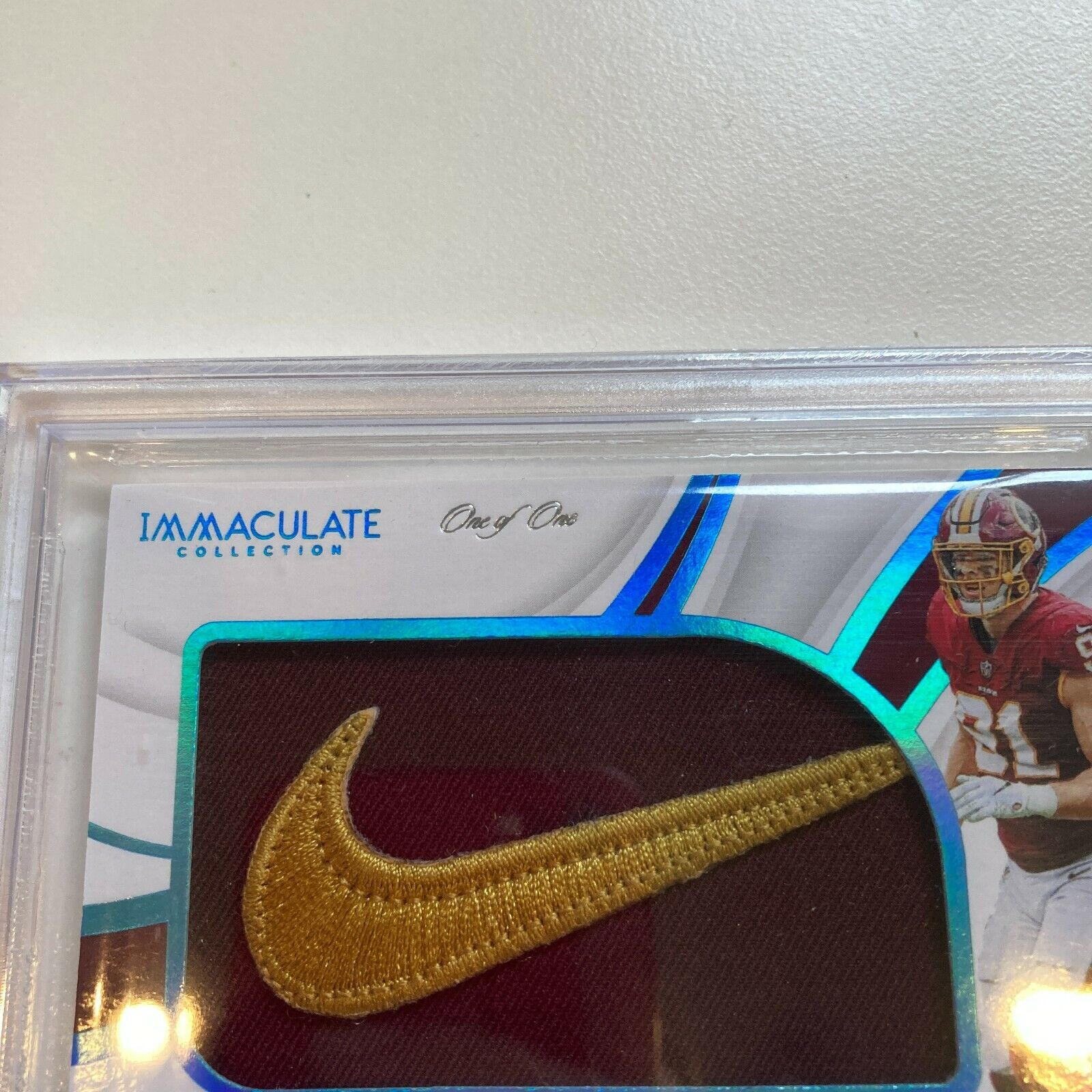 2019 Immaculate Collection Ryan Kerrigan Logo Patch 1/1 One Of One BGS ...