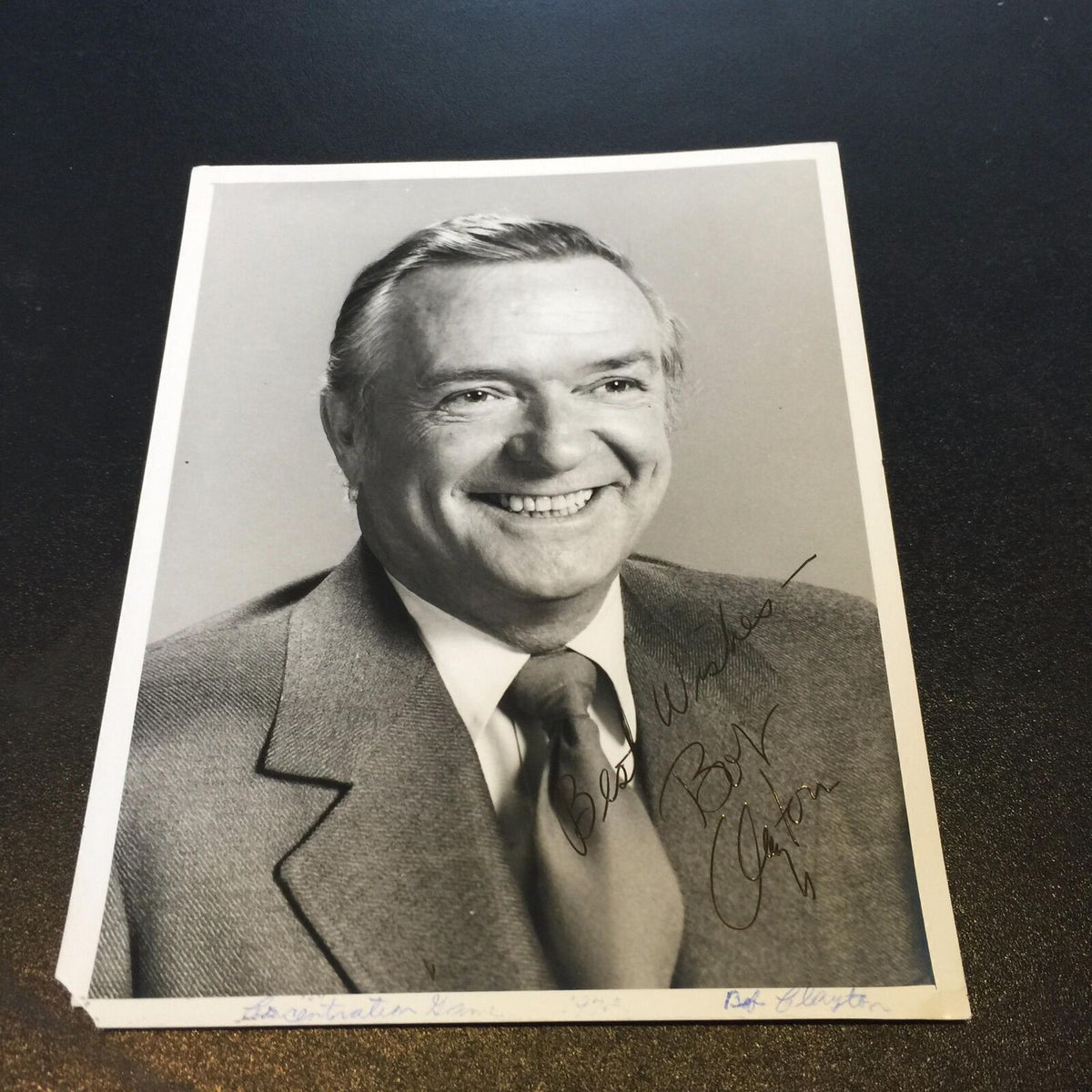 Rare Bob Clayton Signed Autographed Photo Make A Face Game Show Host ...