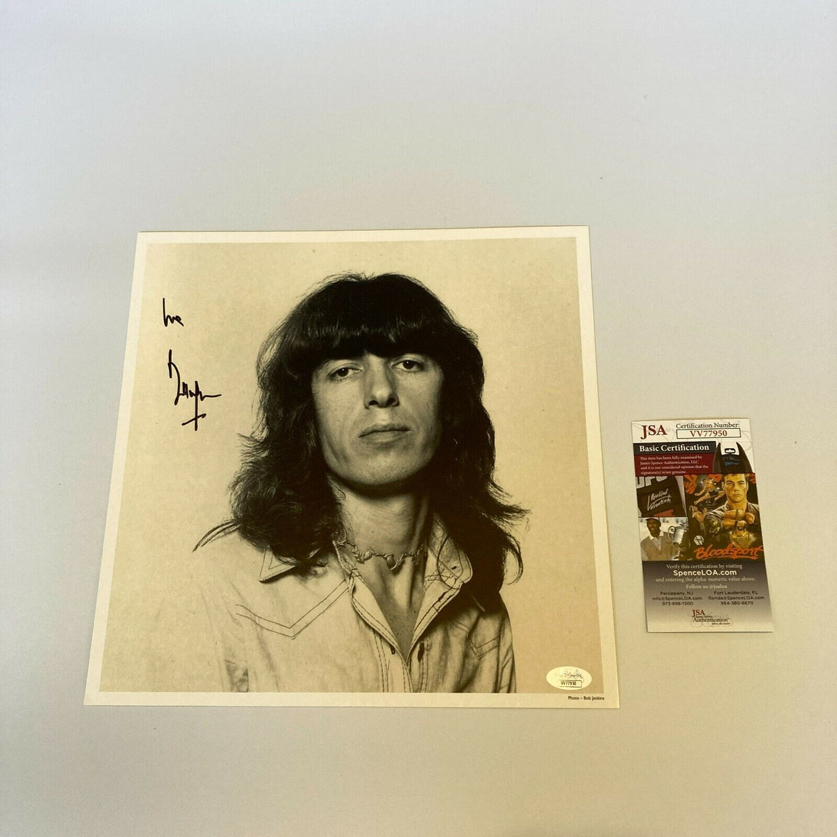 Bill Wyman Signed Autographed 10x10 Photo With JSA COA The Rolling Sto ...