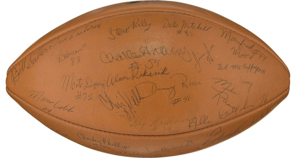 1972 USC Trojans NCAA National Champions Team Signed Football PSA DNA ...