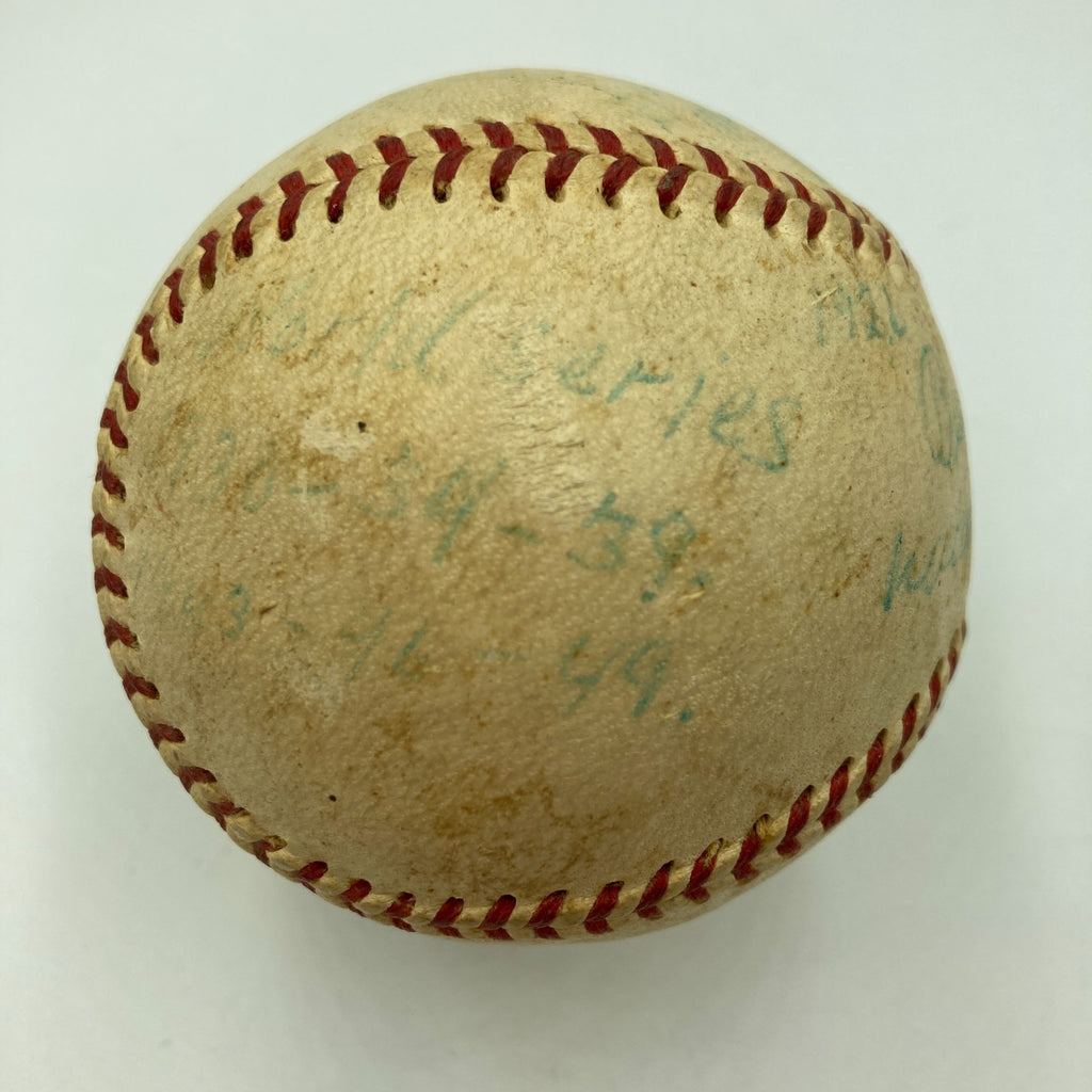 Beans Reardon Umpire Signed Inscribed STATS 1950's NL Baseball JSA COA ...