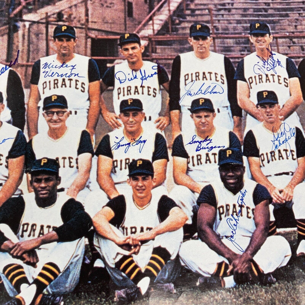 1960 Pittsburgh Pirates World Series Champs Team Signed Large Poster P ...