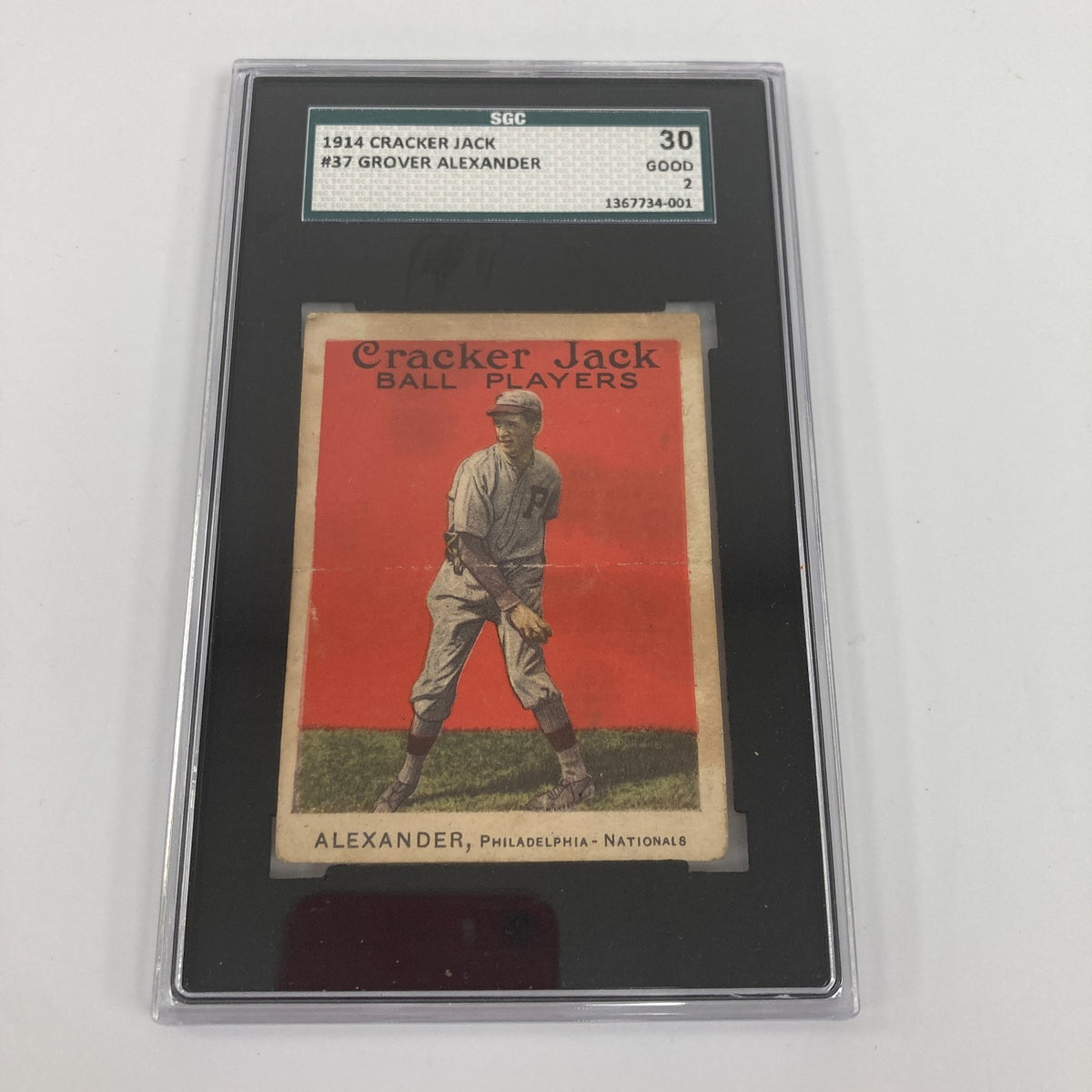 1914 Cracker Jack Grover Cleveland Alexander #37 SGC 2 Good ...