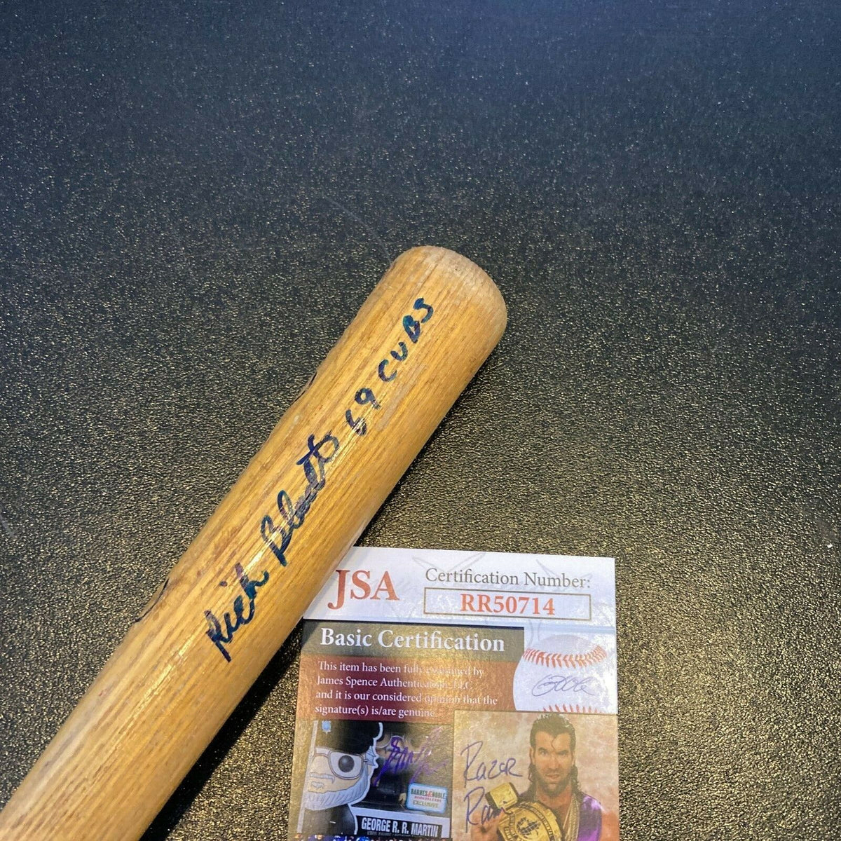 Rich Bladt Signed 1960's Louisville Slugger Mini Baseball Bat Chicago ...