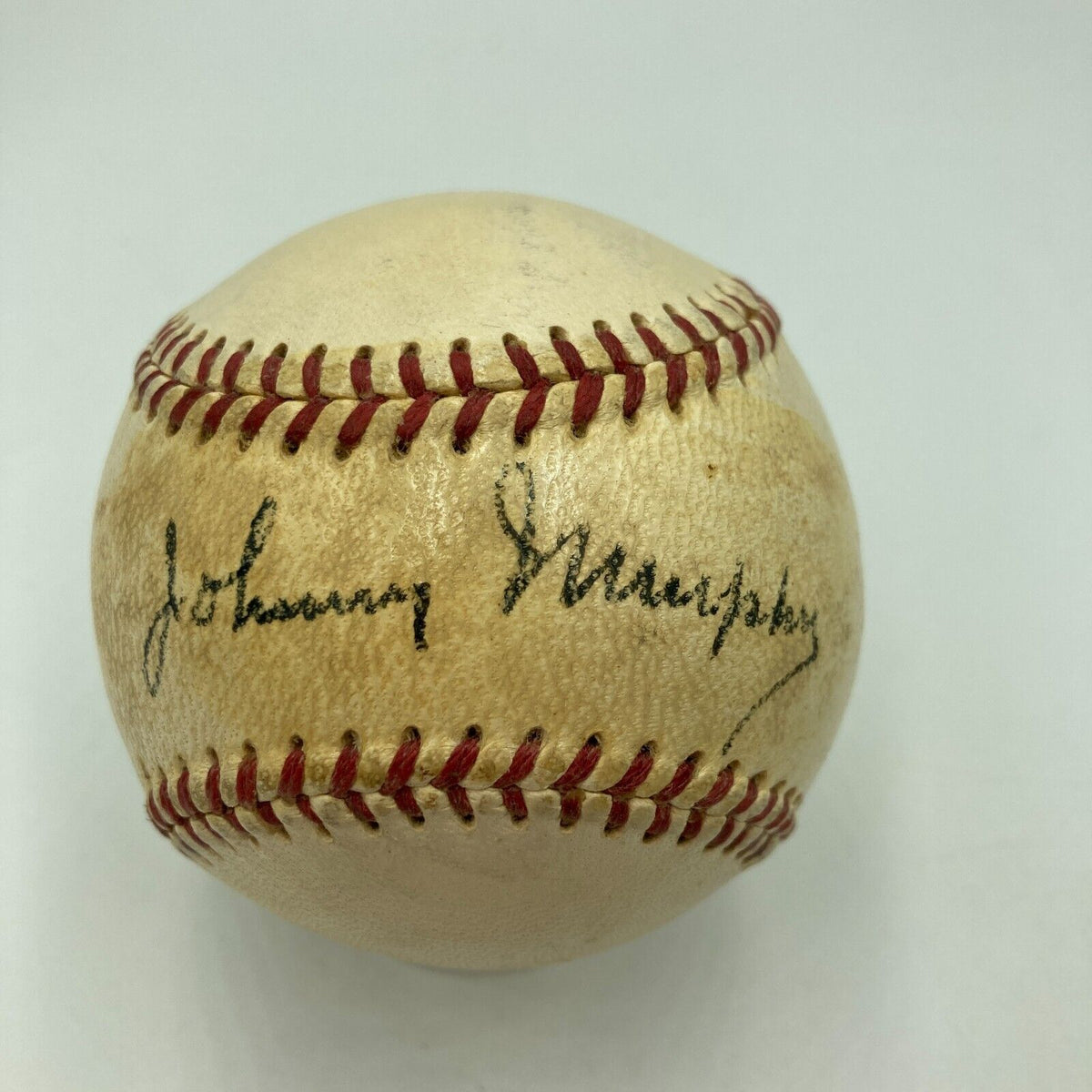 Rare Johnny Murphy Single Signed American League Baseball JSA The Only ...
