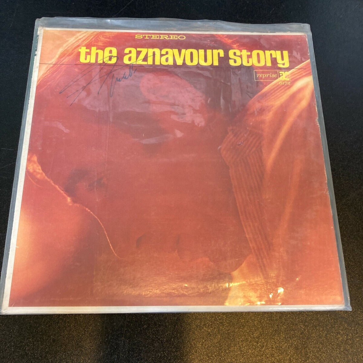 Charles Aznavour Signed Autographed Vintage LP Record — Showpieces Sports