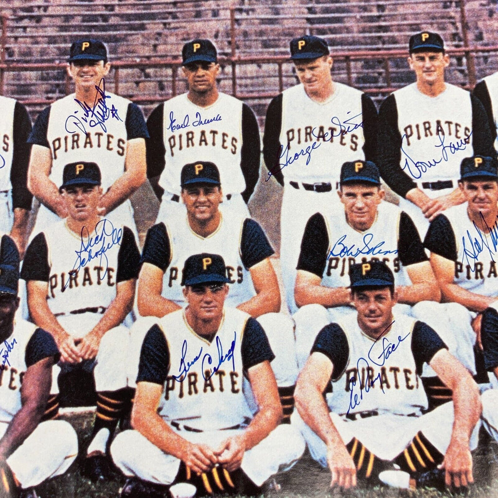 1960 Pittsburgh Pirates World Series Champs Team Signed Large Poster P ...