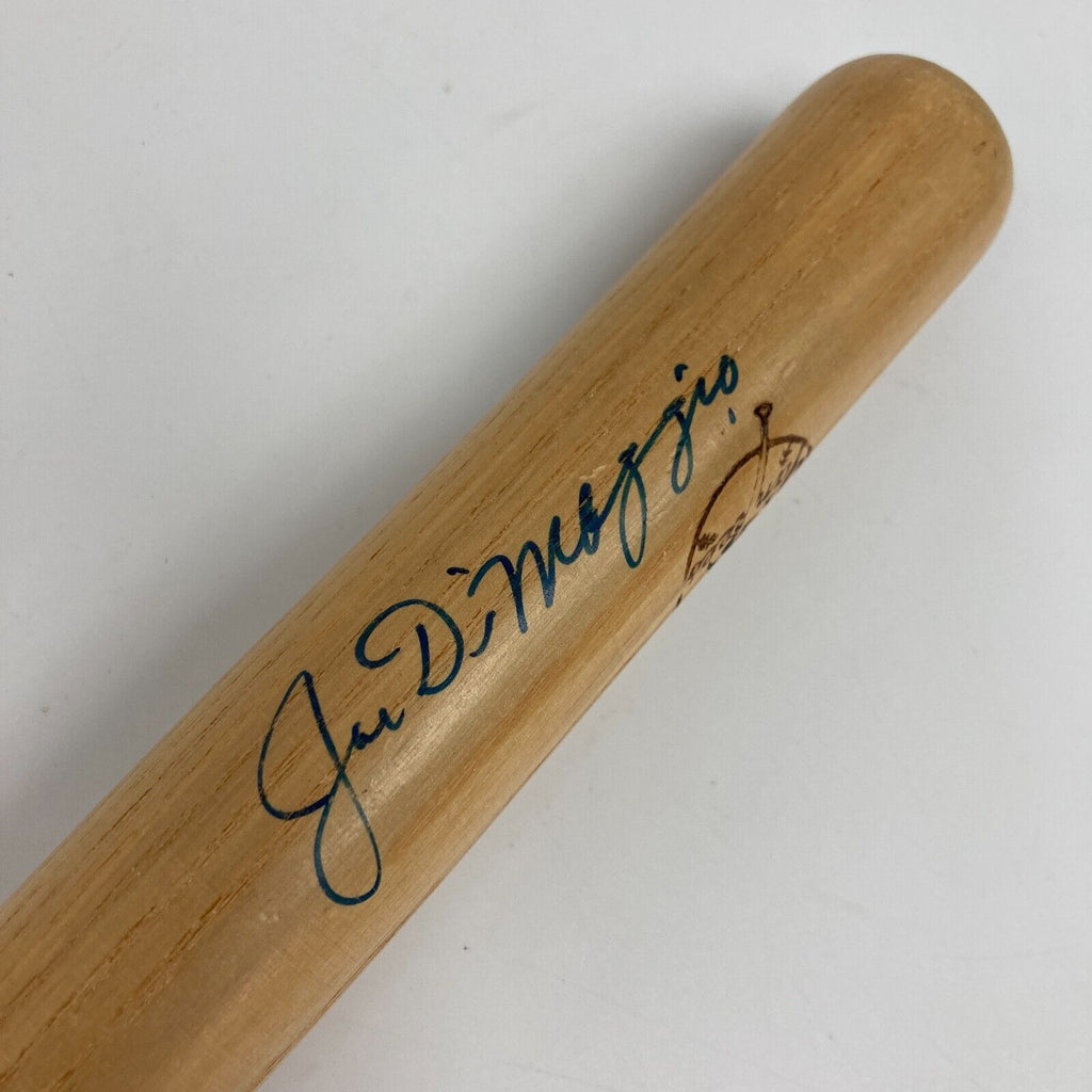 Joe DiMaggio Signed New York Yankees Mini Baseball Bat JSA COA ...