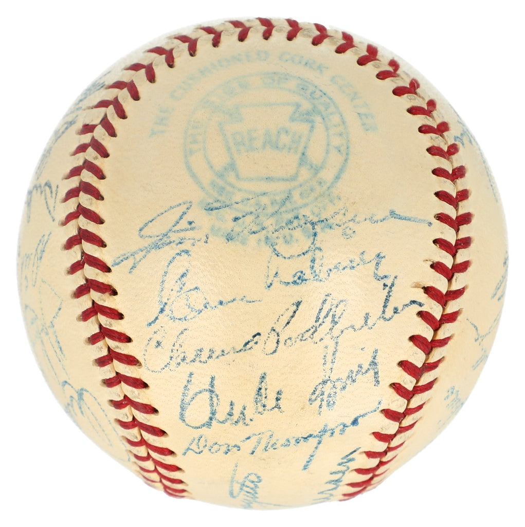 Beautiful Jackie Robinson 1951 Brooklyn Dodgers Team Signed Baseball B ...