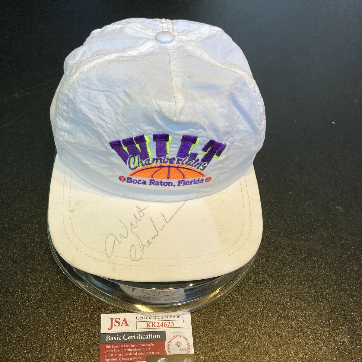 Rare Wilt Chamberlain Signed Personal Model Hat Cap With JSA COA ...