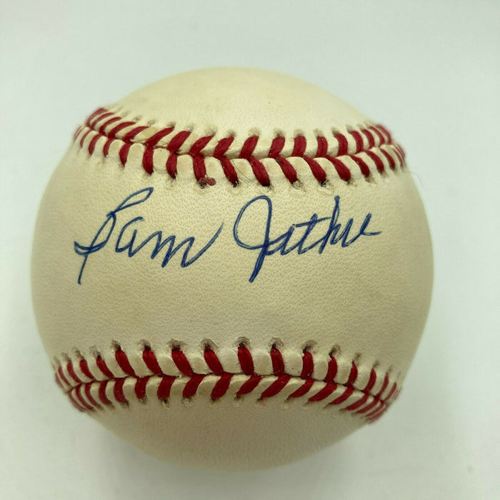 Sam Jethroe Signed Official Major League Baseball Negro League Legend ...