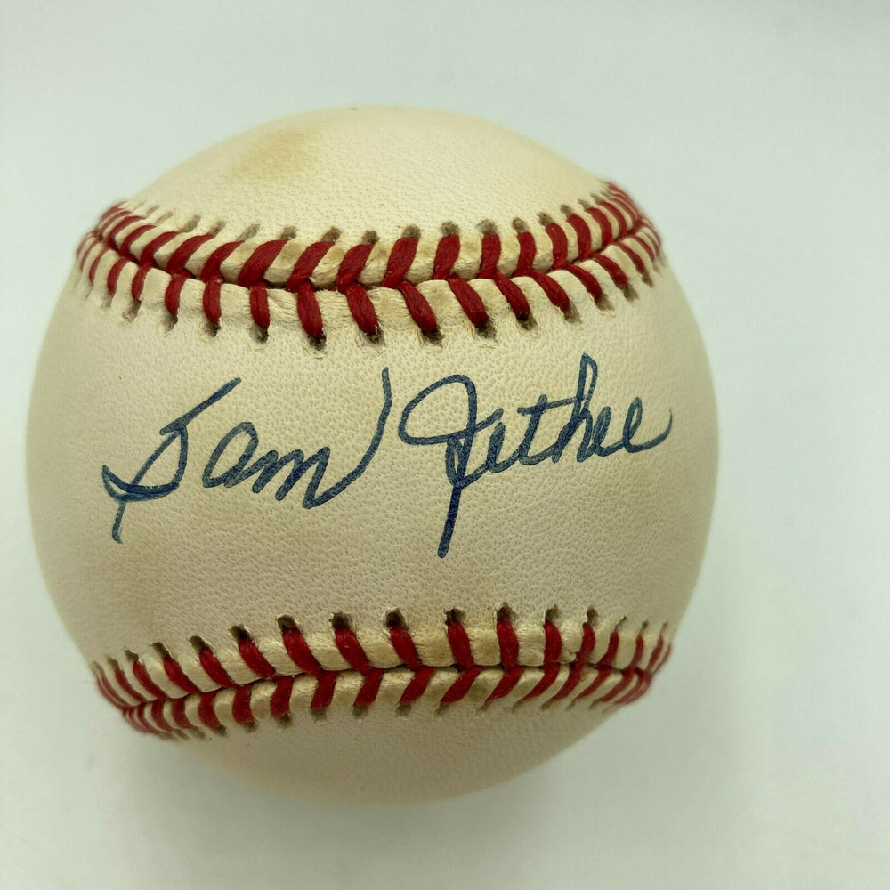 Sam Jethroe Signed Official Major League Baseball Negro League Legend ...