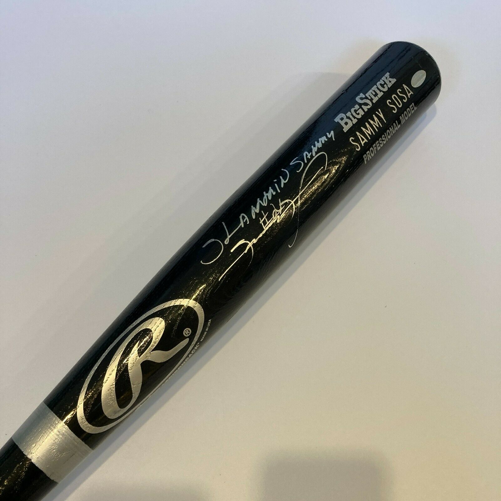 Sammy Sosa "Slammin Sammy" Signed Inscribed Game Model Baseball Bat ML ...