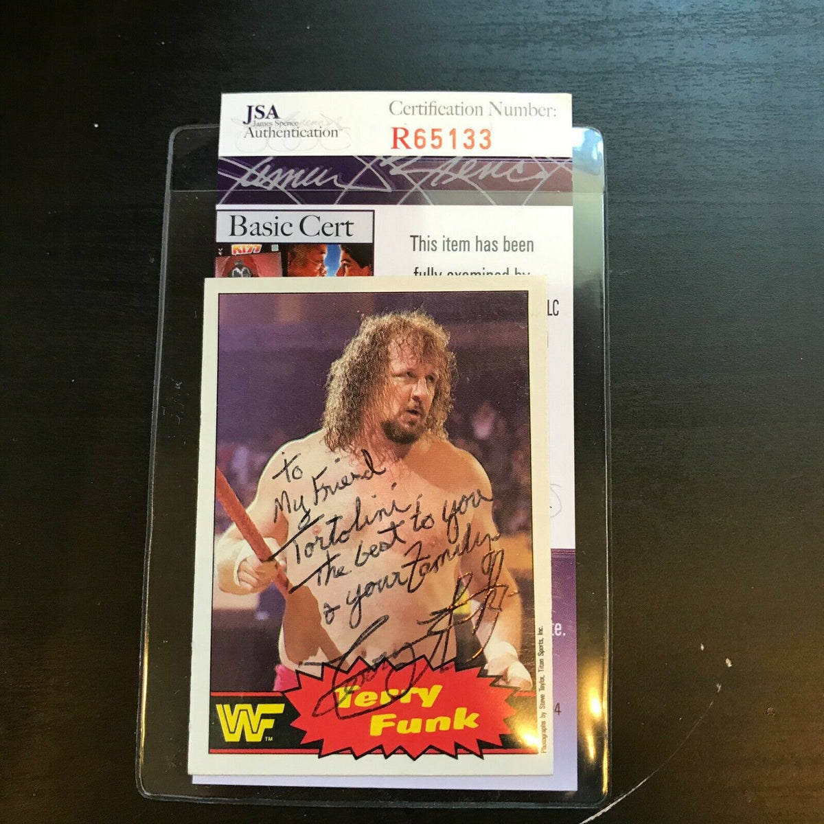 Terry Funk Signed Autographed Wrestling Card JSA COA — Showpieces Sports