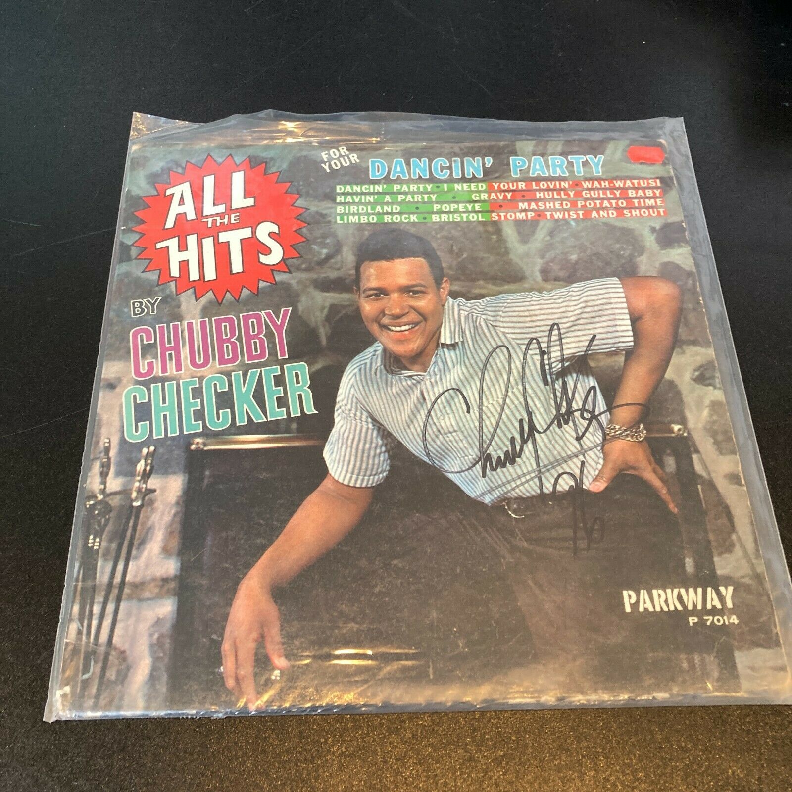 Chubby Checker Signed Autographed Vintage LP Record — Showpieces Sports