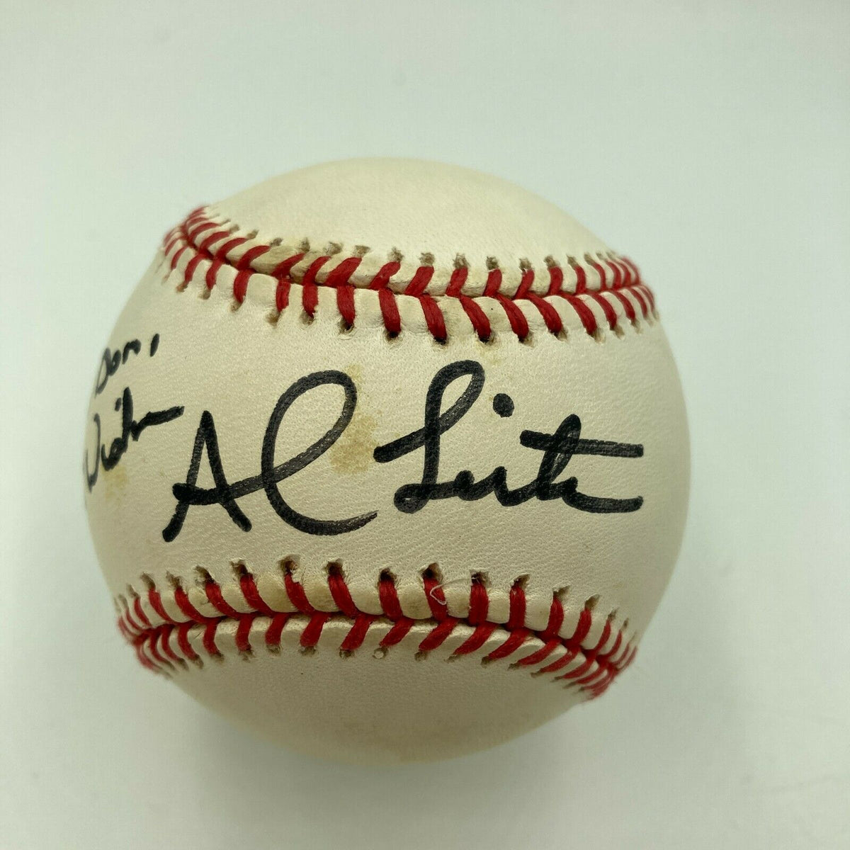 Al Leiter Signed Autographed Official National League Baseball ...