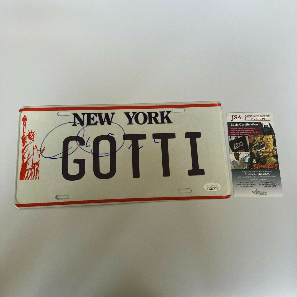 Armand Assante Signed John GOTTI Movie New York License Plate With JSA ...