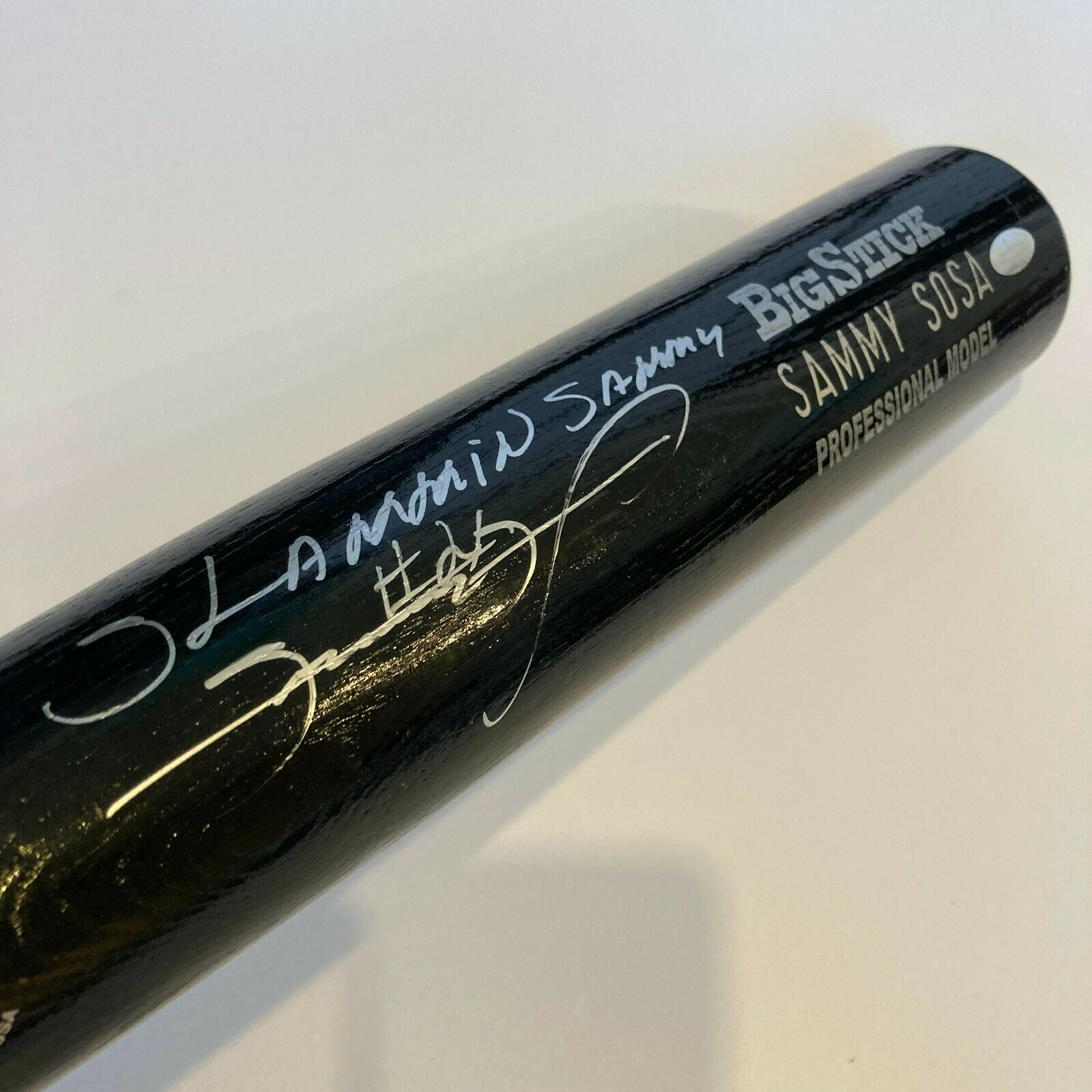 Sammy Sosa "Slammin Sammy" Signed Inscribed Game Model Baseball Bat ML ...