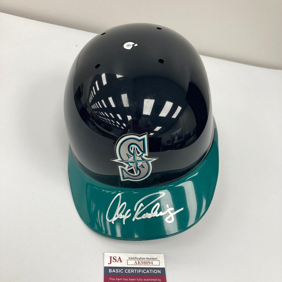 Alex Rodriguez Rookie Era Signed Seattle Mariners Game Model Helmet JS ...