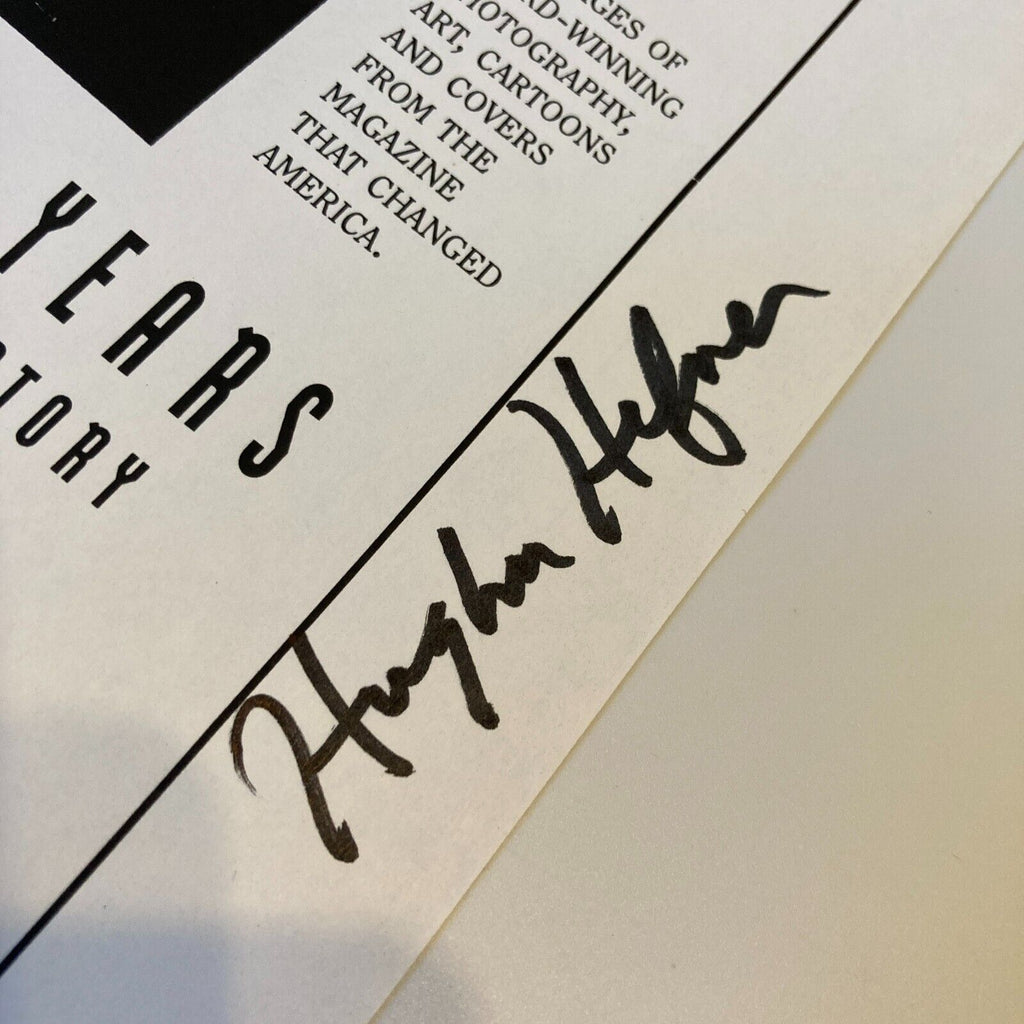 Hugh Hefner Signed 40 Years Of Playboy Book Signing Photo JSA COA ...