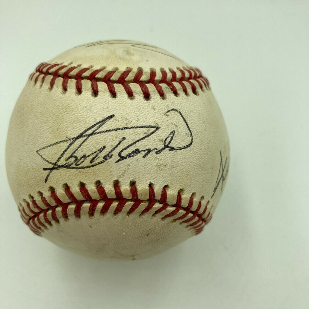SF Giants Legends Willie Mays Barry Bonds Bobby Bonds Signed Baseball ...