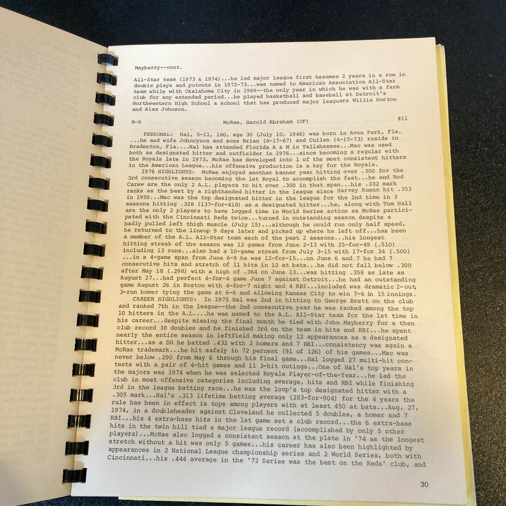 Rare Multi Signed 1976 New York Yankees ALCS Original Media Guide ...