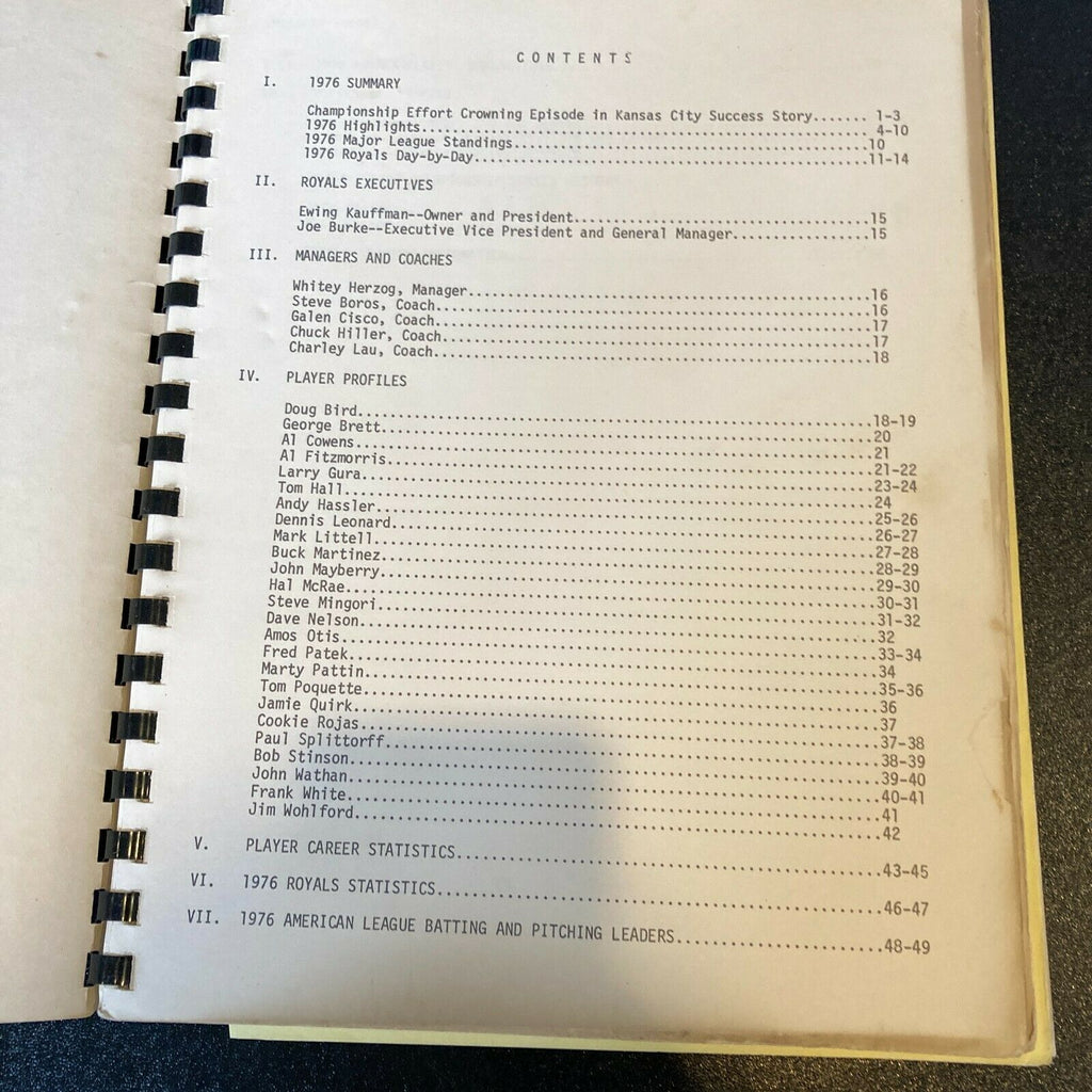 Rare Multi Signed 1976 New York Yankees ALCS Original Media Guide ...