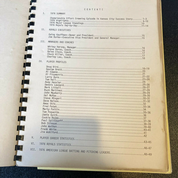 Rare Multi Signed 1976 New York Yankees ALCS Original Media Guide ...