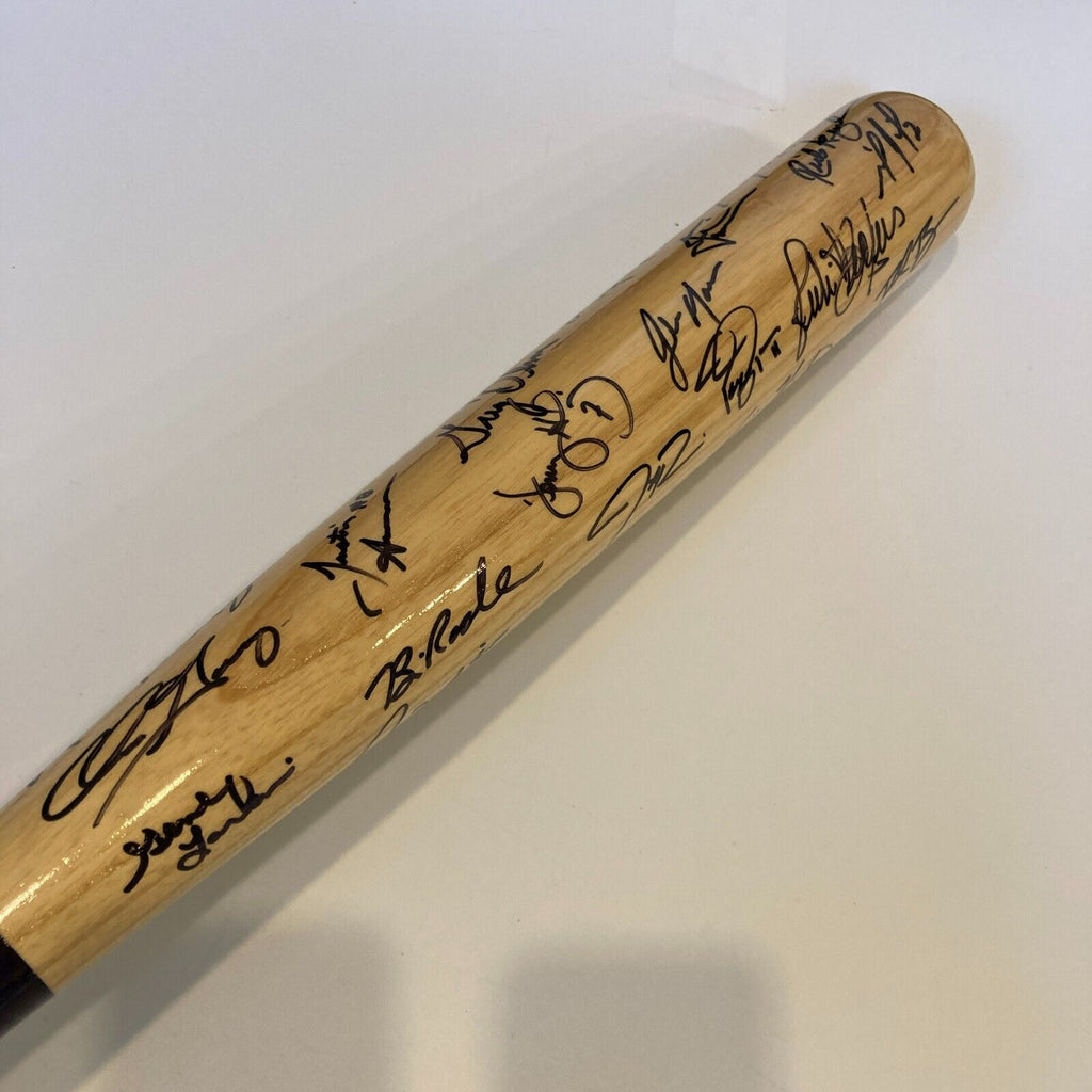 Joe Mauer Minnesota Twins Team Signed ALCS Playoffs Game Issued Bat Be ...