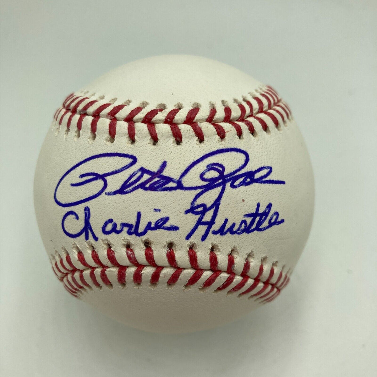 Pete Rose Charlie Hustle Signed Major League Baseball JSA COA ...