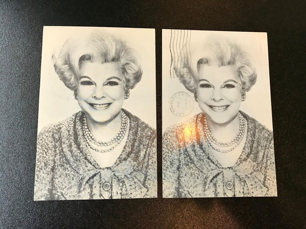 Vintage 1968 Lot Of (2) Virginia Graham Show Signed Photo Postcard Let ...