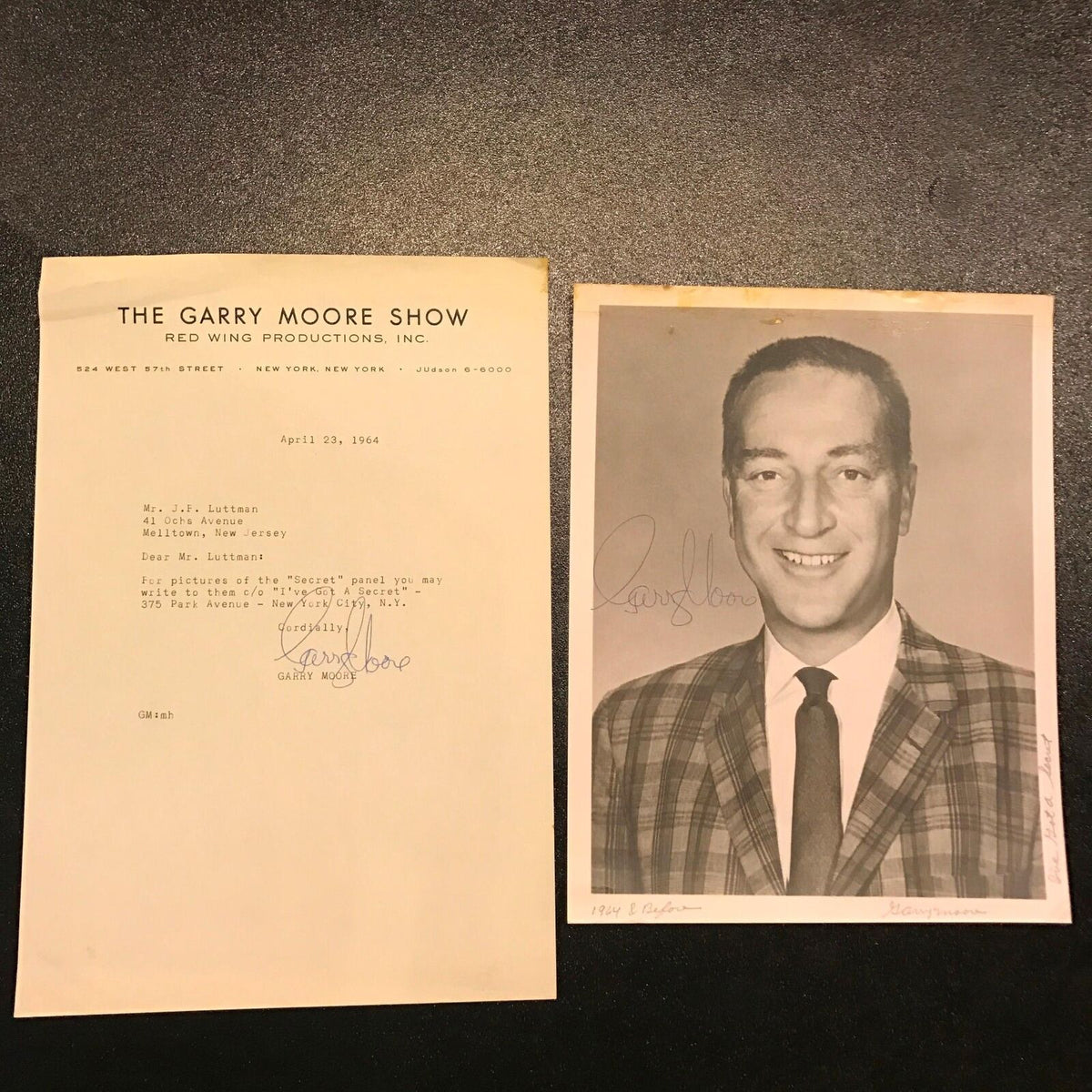 Vintage 1960's Gary Moore Signed Photo " Ive Got a Secret" — Showpieces ...